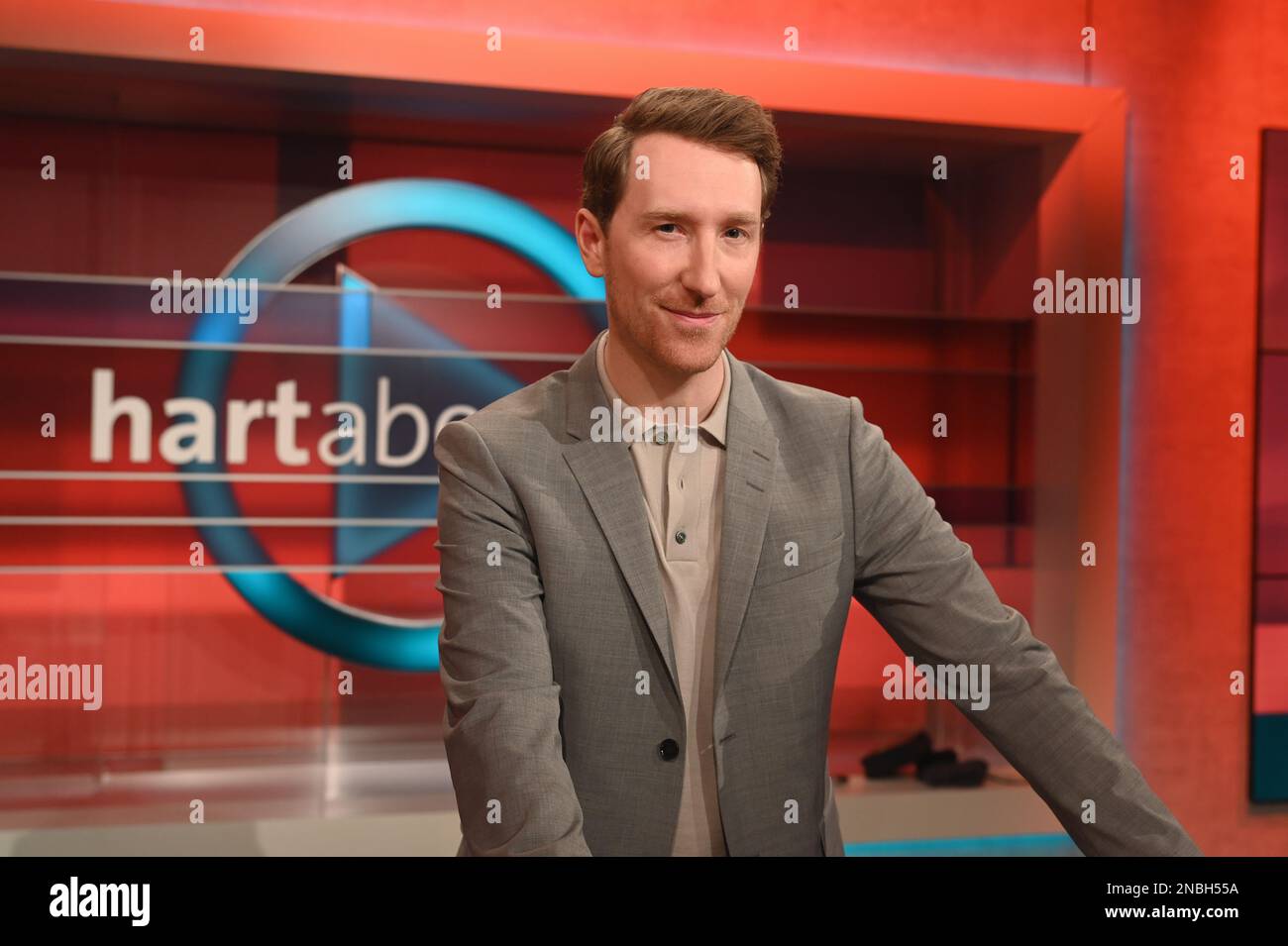 Cologne, Germany. 13th Feb, 2023. The presenter Louis Klamroth poses in ...
