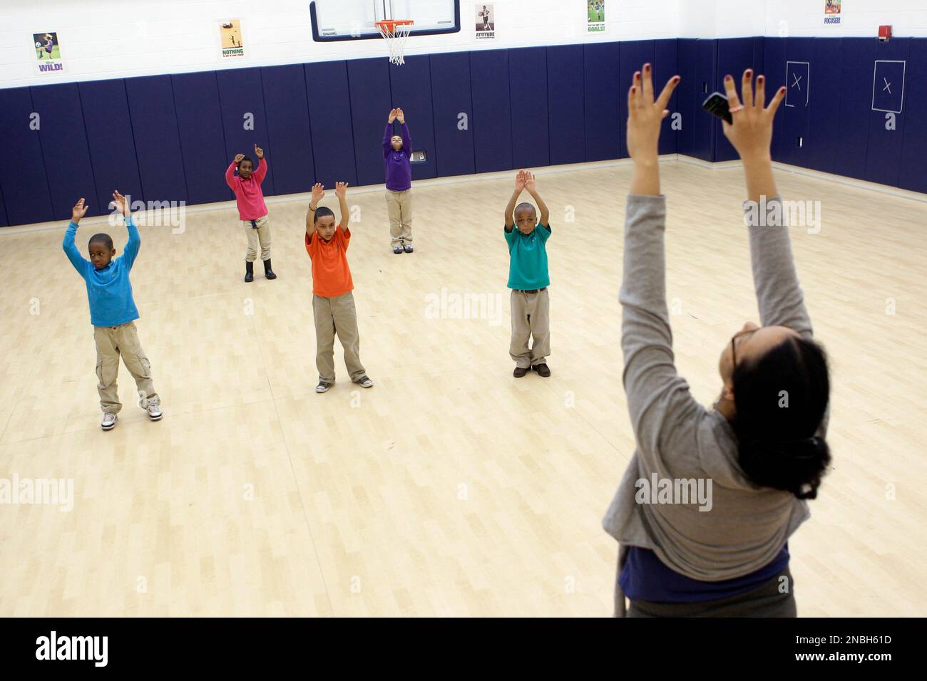 In this April 13, 2011 photo, Joya Powell, foreground, conducts a Hip ...