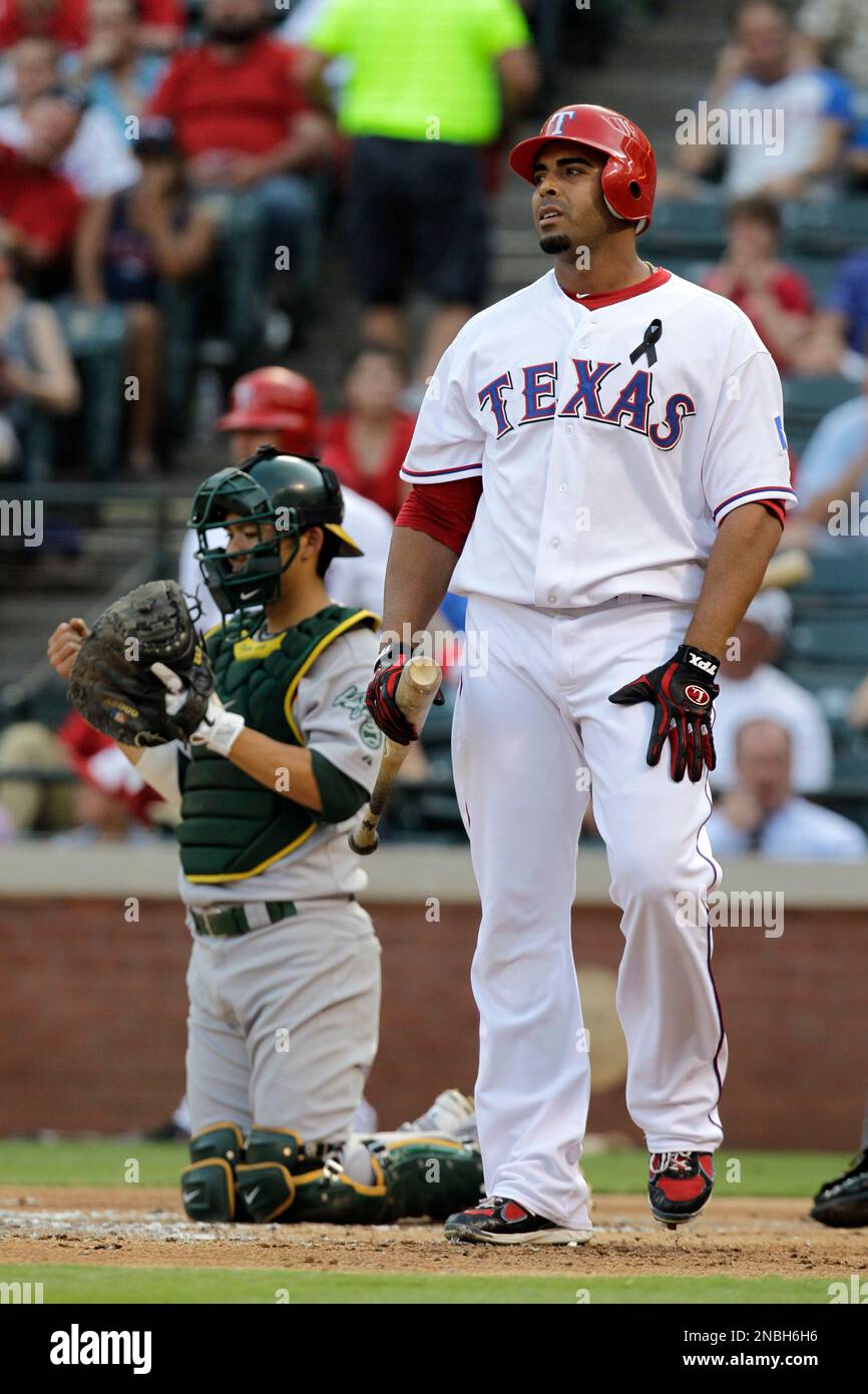 Texas Rangers' Nelson Cruz during a baseball game against the Oakland ...