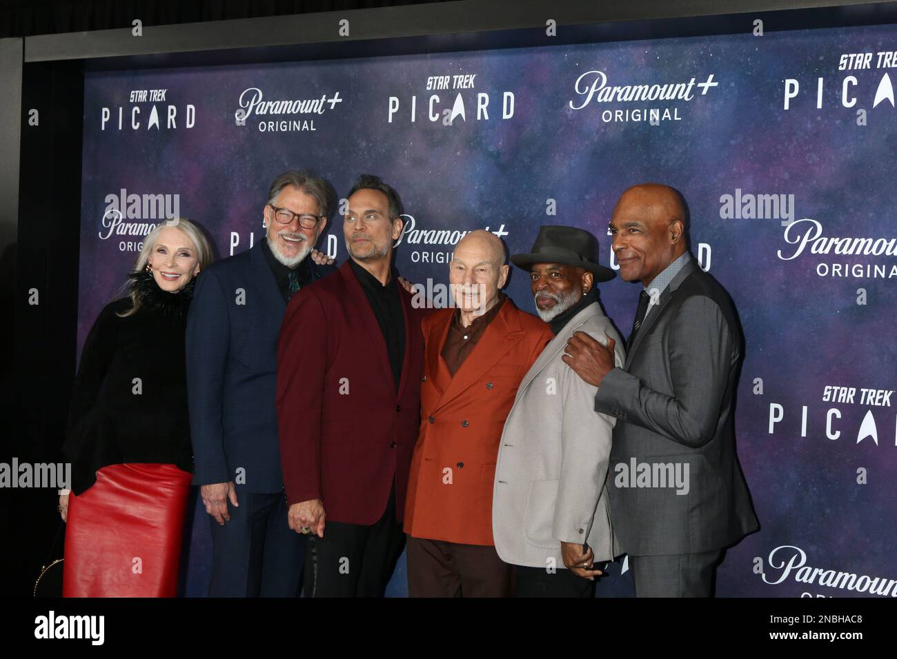 LOS ANGELES - FEB 9: LeVar Burton, Jeri Ryan, Jonathan Frakes, Michelle ...