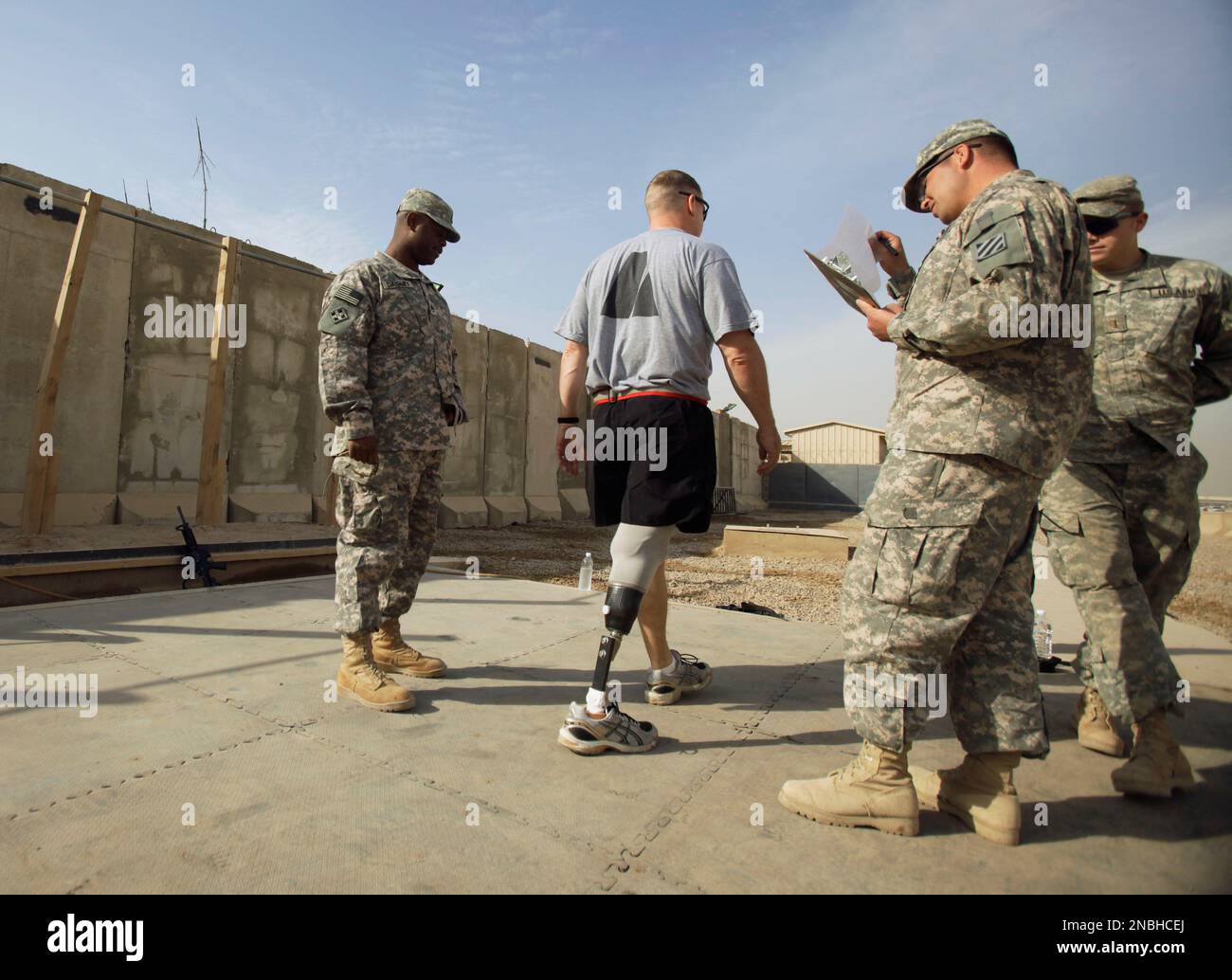 U.S. Army Maj. David Rozelle, right, Executive Officer for 5th Squadron ...