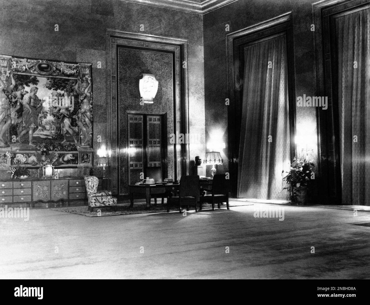 The fine new buildings of the Reich Chancellery, which were ...