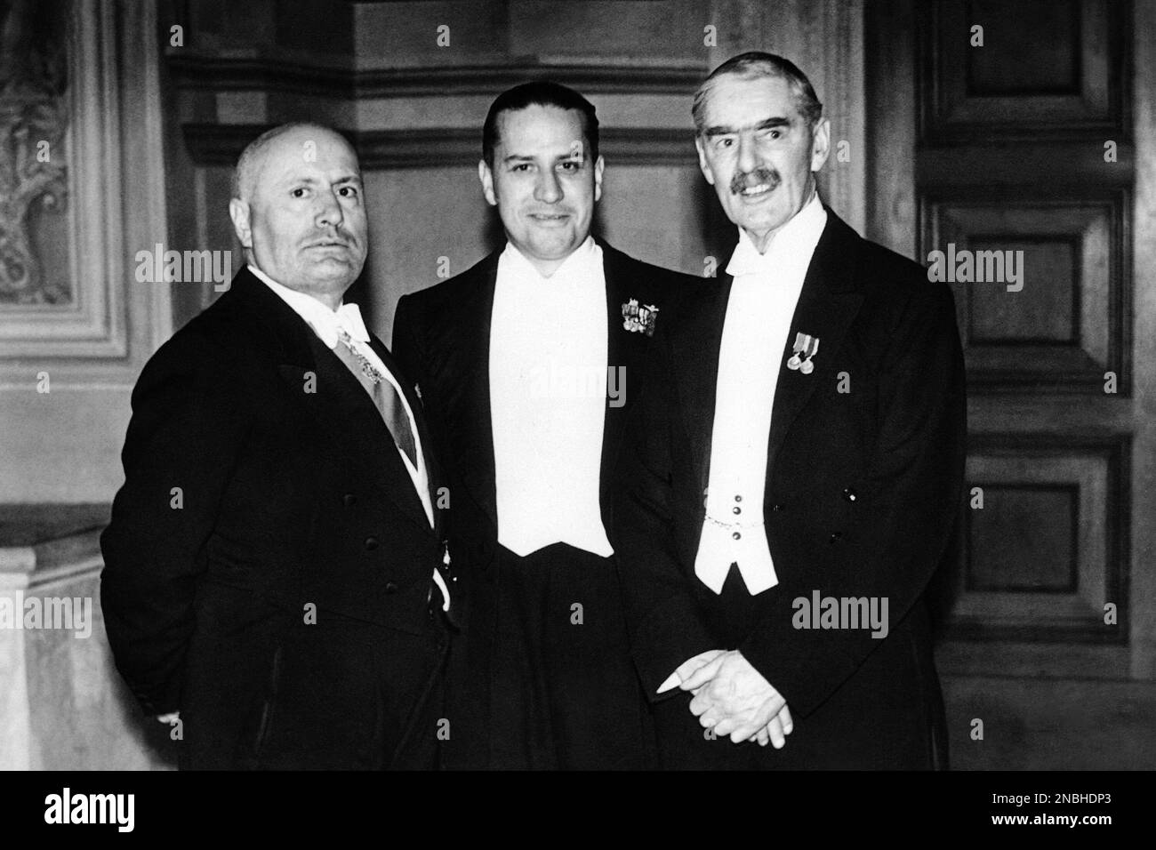 After the first conversation between Italian dictator Benito Mussolini ...