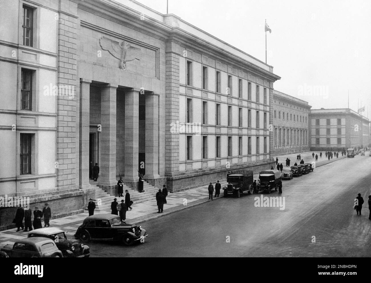 The new Reichs Chancellory in Voss Strasse, Berlin, on Jan. 12, 1939 ...