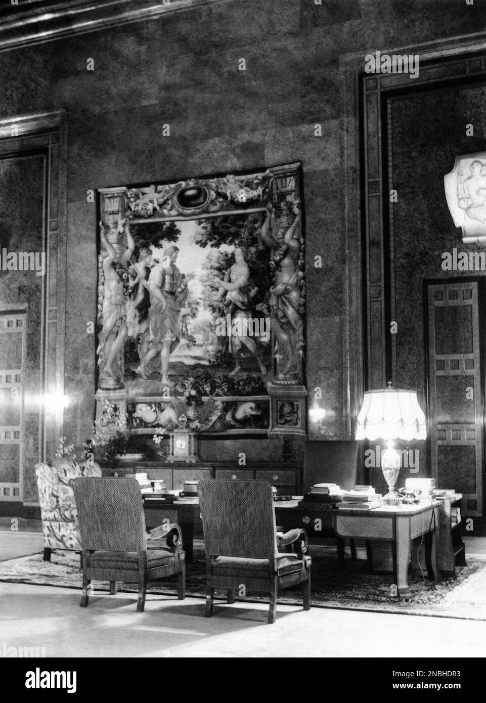 The fine new buildings of the Reich Chancellery, which were ...