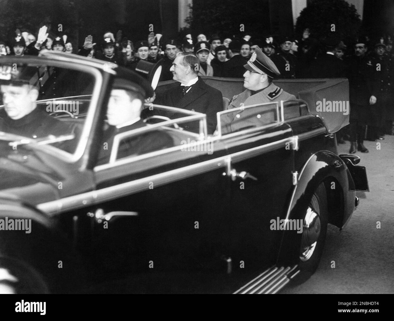 The meeting between British Prime Minister Neville Chamberlain and ...