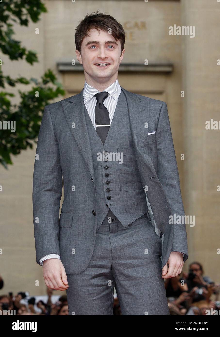 British actor Daniel Radcliffe arrives in Trafalgar Square, in central ...