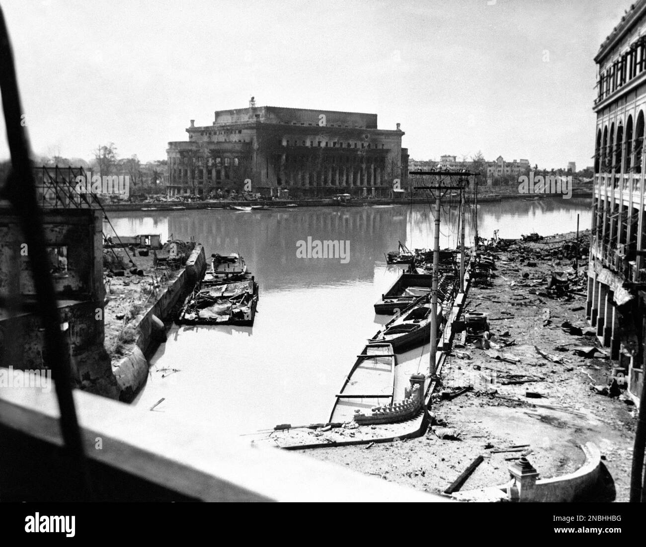 The main Manila post office, once one of the Philippine capital’s ...