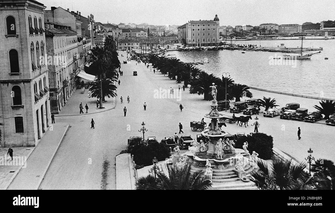 Harbour of Split, formerly Spalato, in Yugoslavia, on Jan. 20, 1939 ...