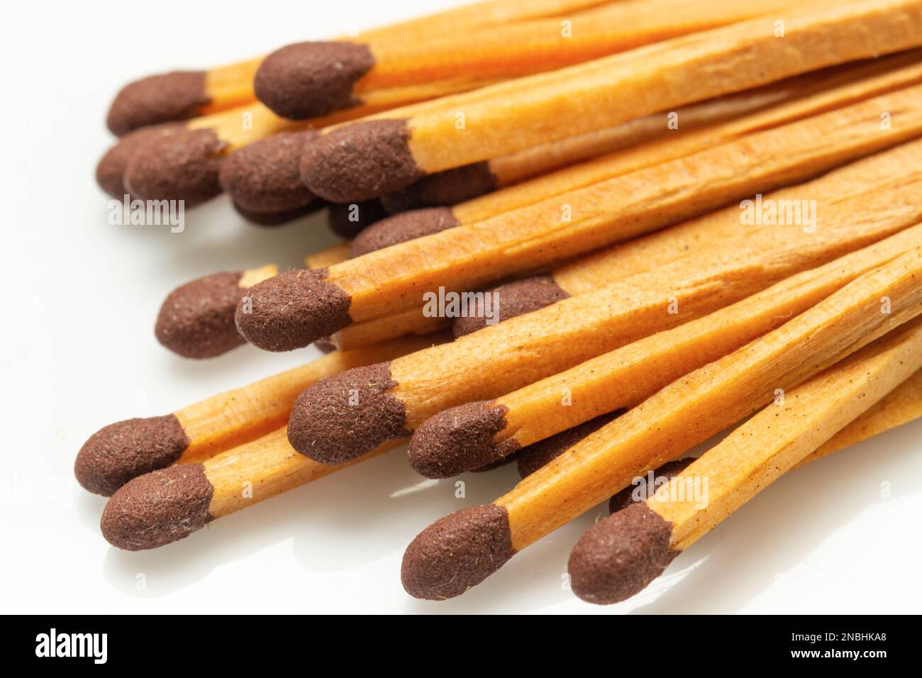 close up Pile of matchsticks isolated on white Stock Photo - Alamy