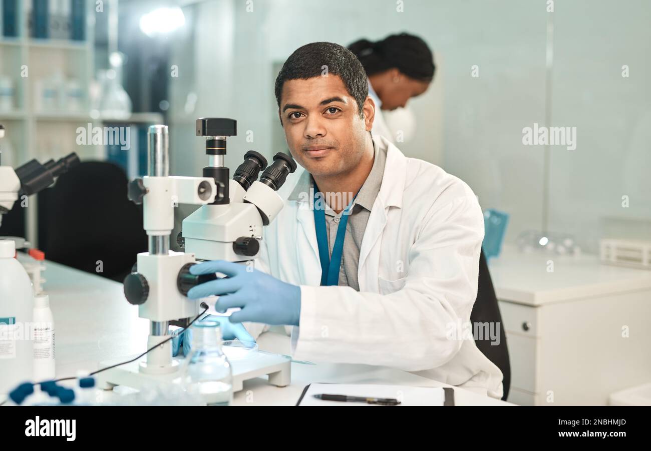 Making his contribution towards the sciences. Portrait of a young ...