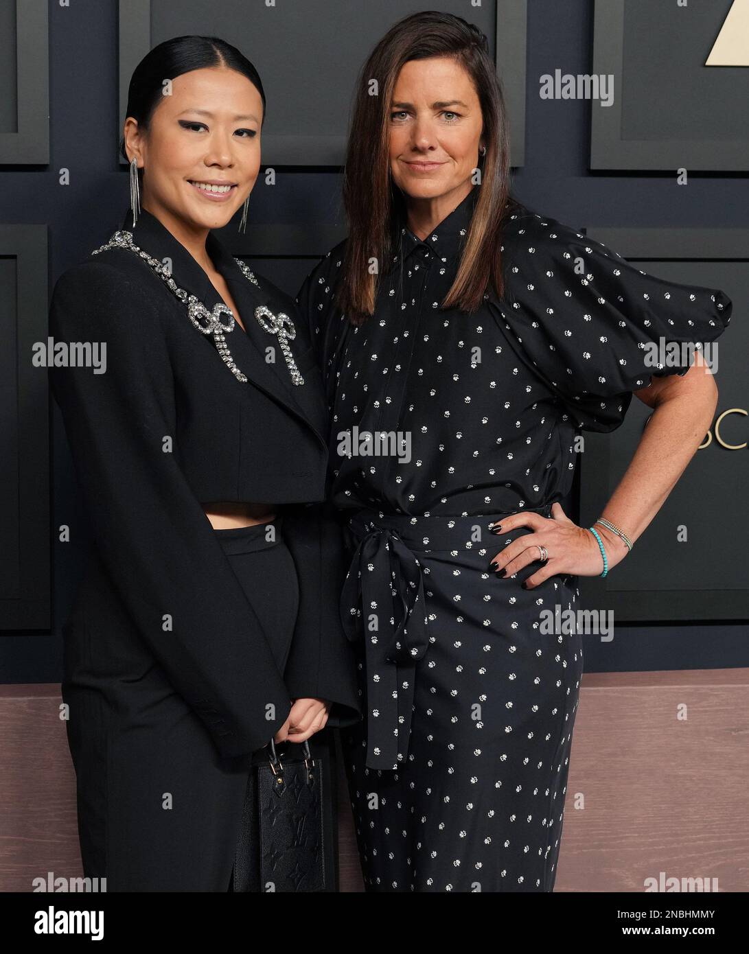 Los Angeles, USA. 13th Feb, 2023. (L-R) Domee Shi and Lindsey Collins ...