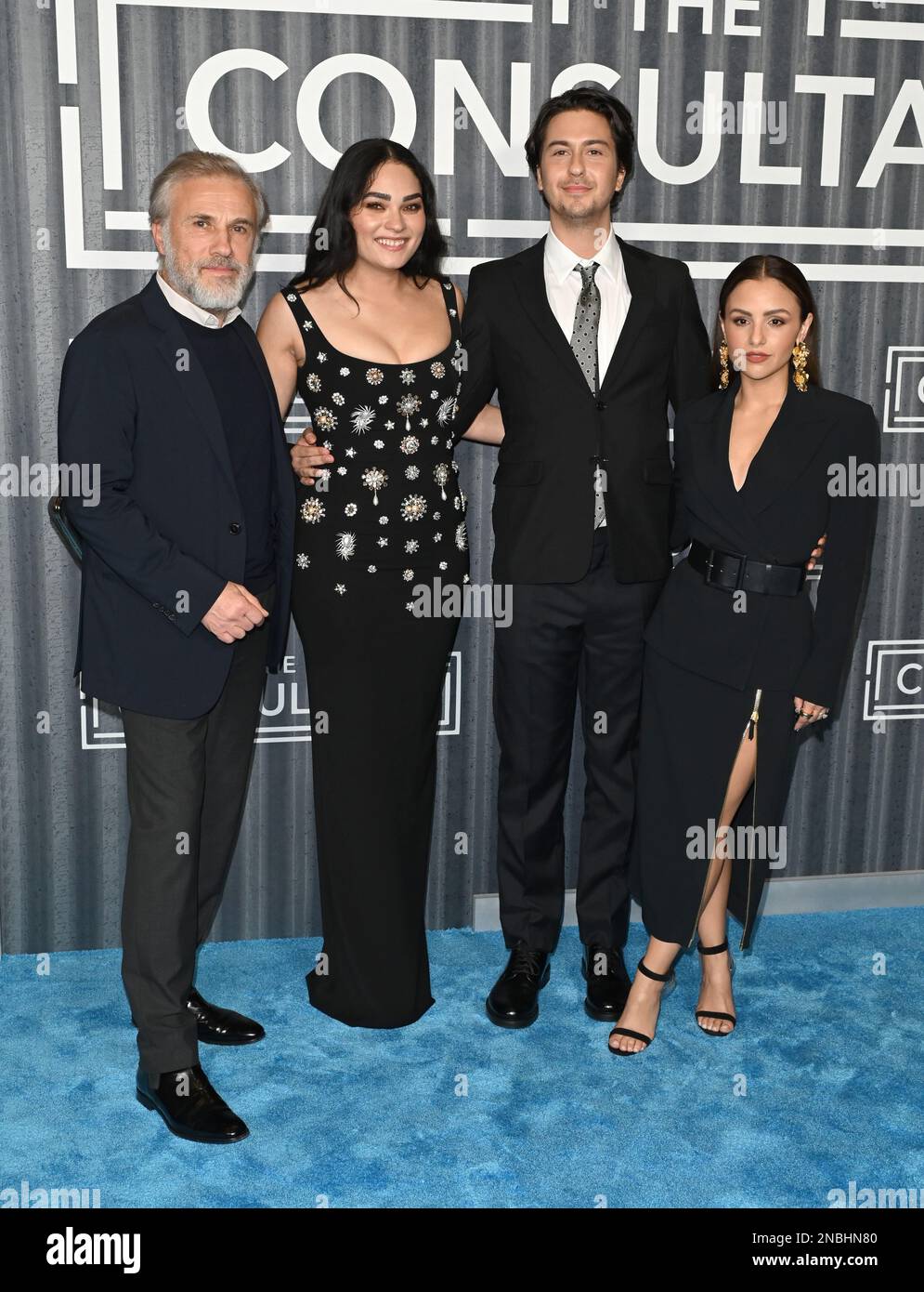 Los Angeles, USA. 13th Feb, 2023. Christoph Waltz, Brittany O'Grady, Nat Wolff & Aimee Carrero ...