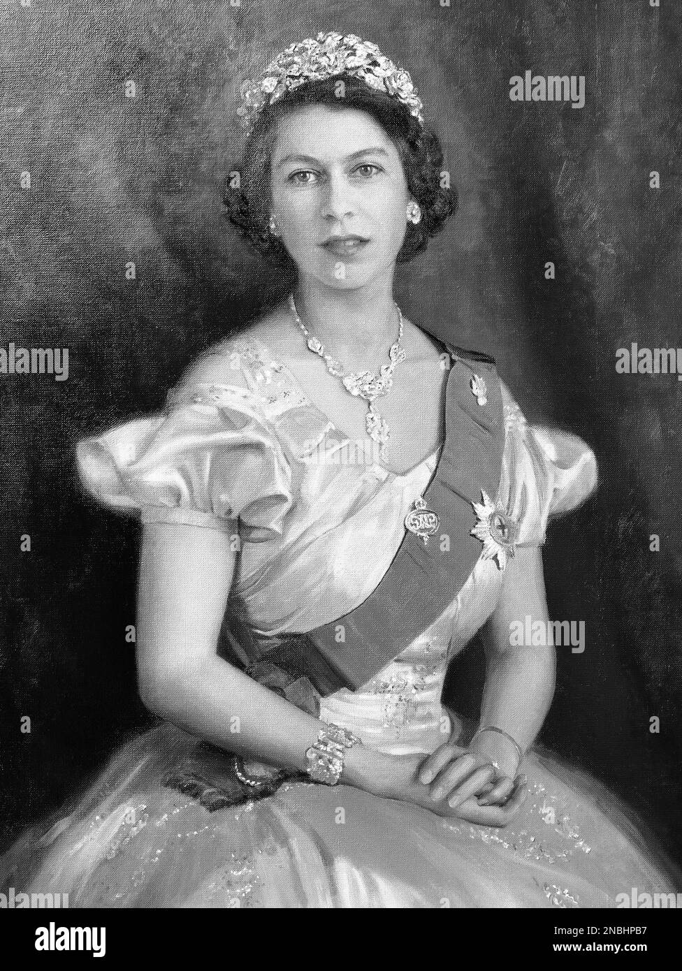 This portrait of Princess Elizabeth was finished by Commander Denis ...
