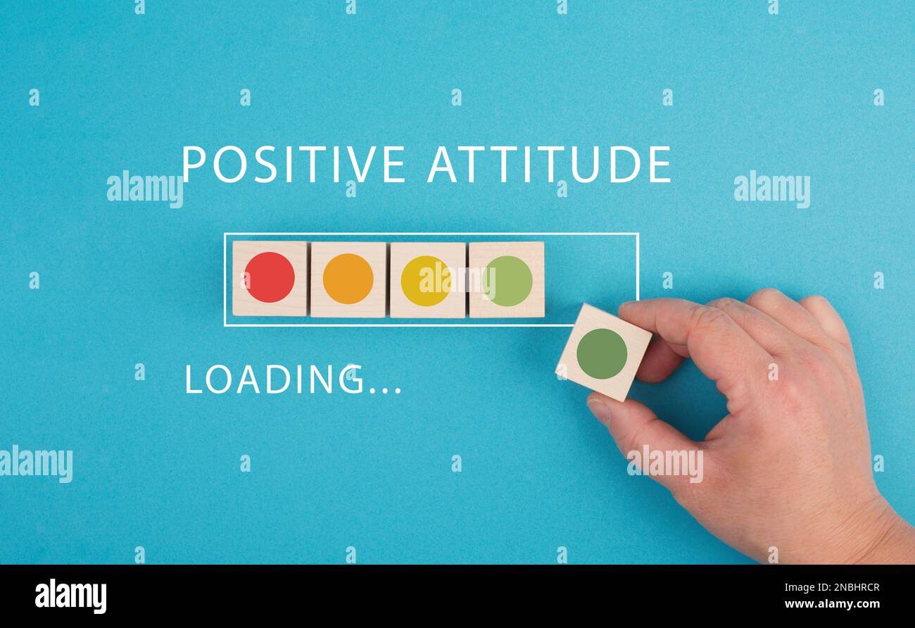 Positive attitude and thinking, self care and mental health concept ...