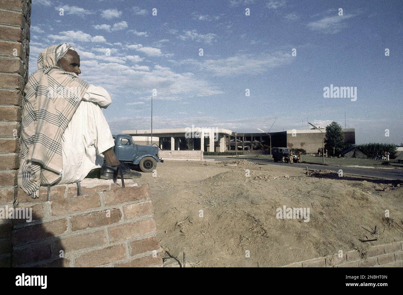 View of burned out building in Islamabad, Pakistan, Nov. 20, 1979 after ...
