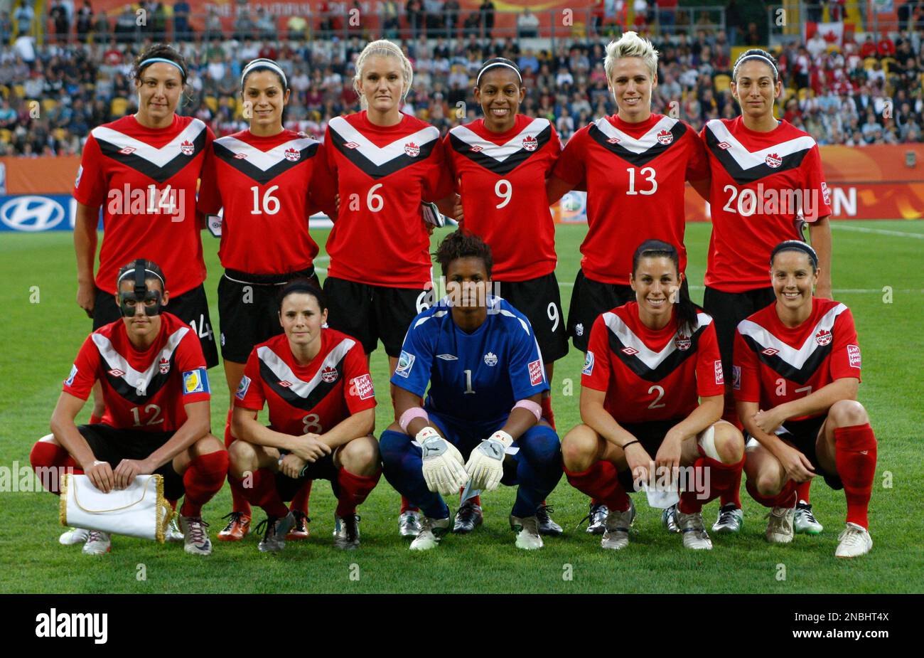 Canada's Melissa Tancredi, Jonelle Filigno, Kaylyn Kyle, Candace ...