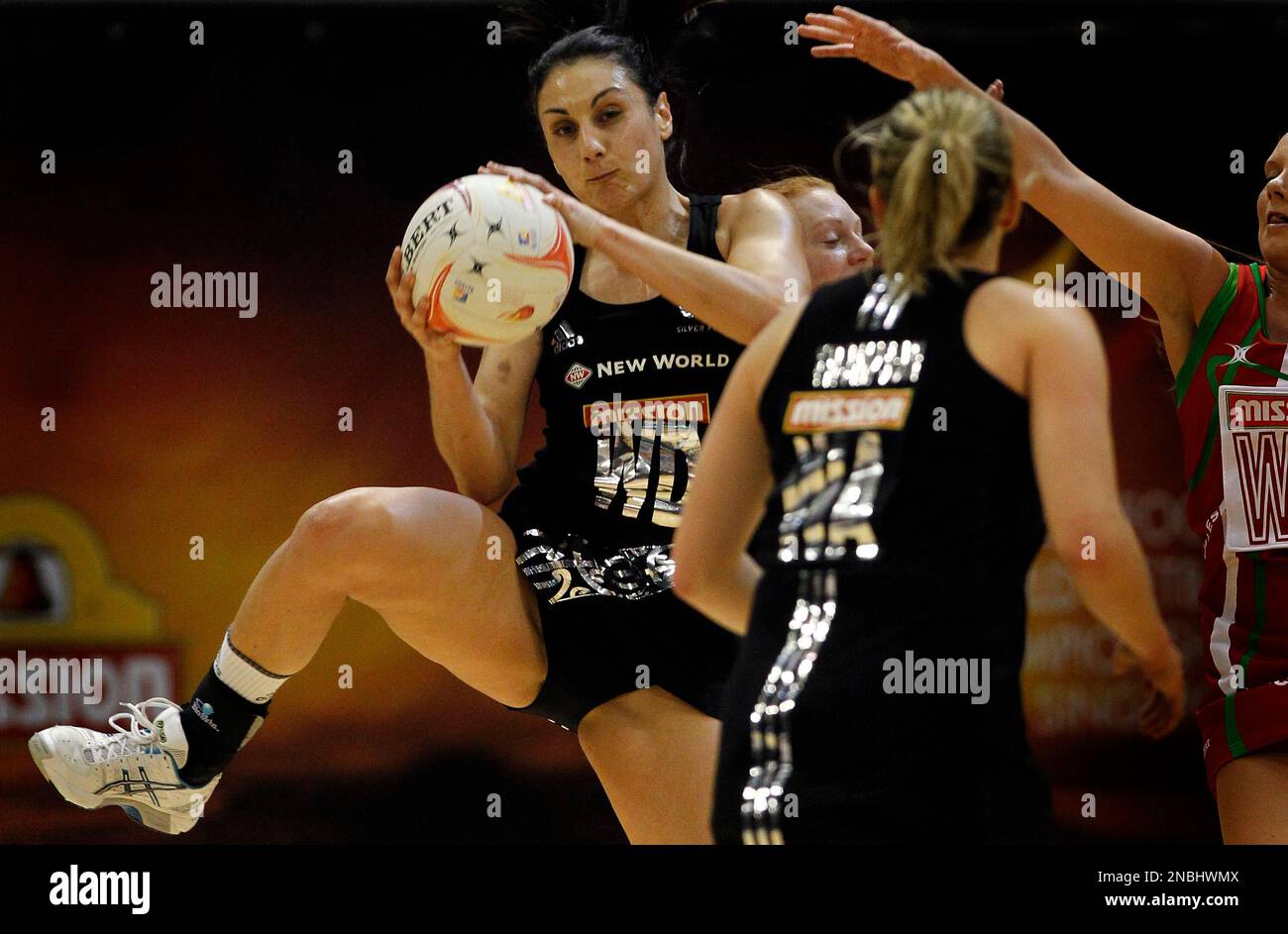 Joline Henry of New Zealand catches the ball during the second day of ...