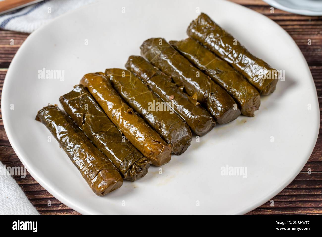 Delicious stuffing (yaprak sarma). Traditional food Turkish delicacies ...