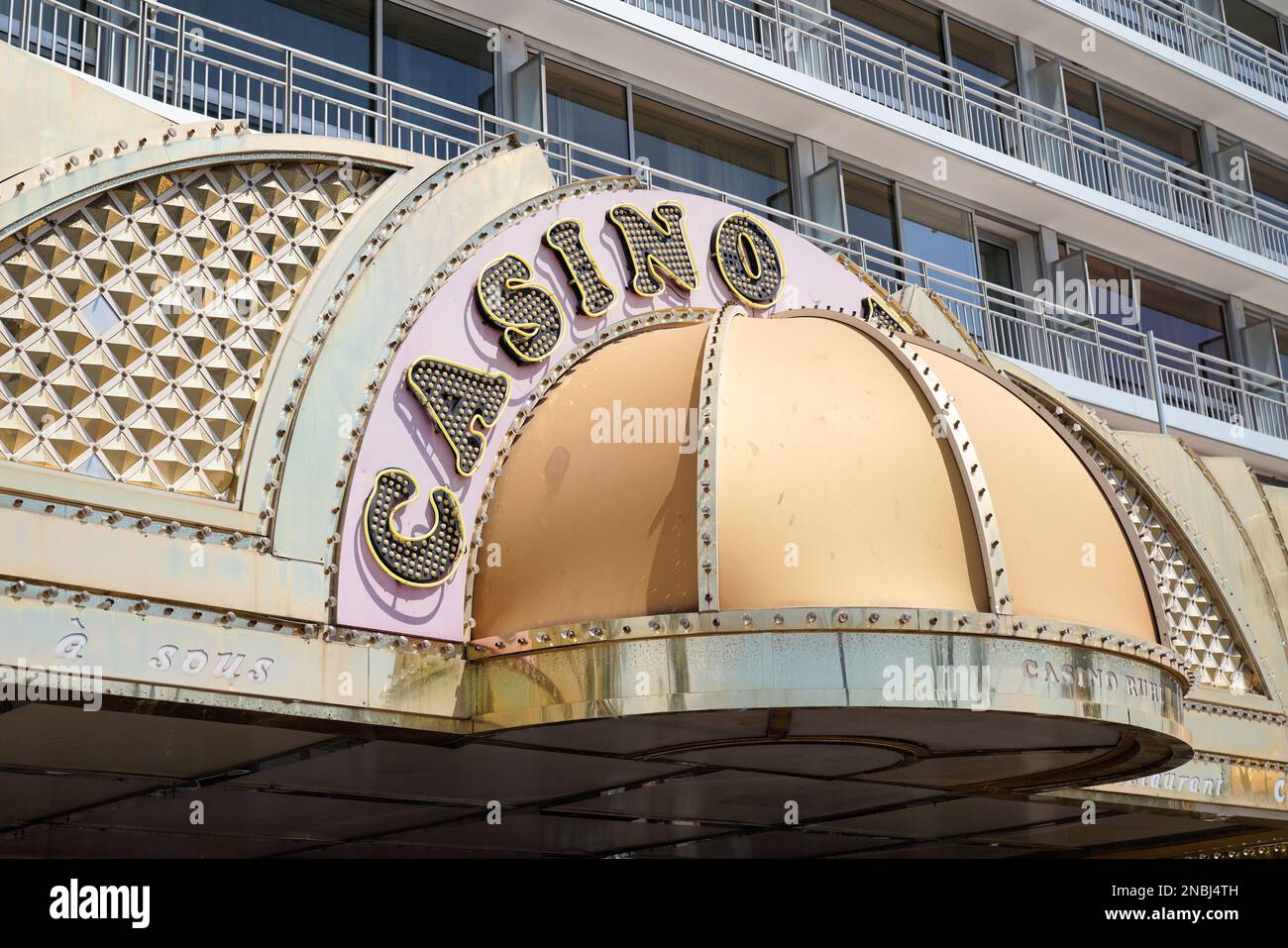 Antibes , paca France - 12 02 2023 : Antibes Casino historical building ...