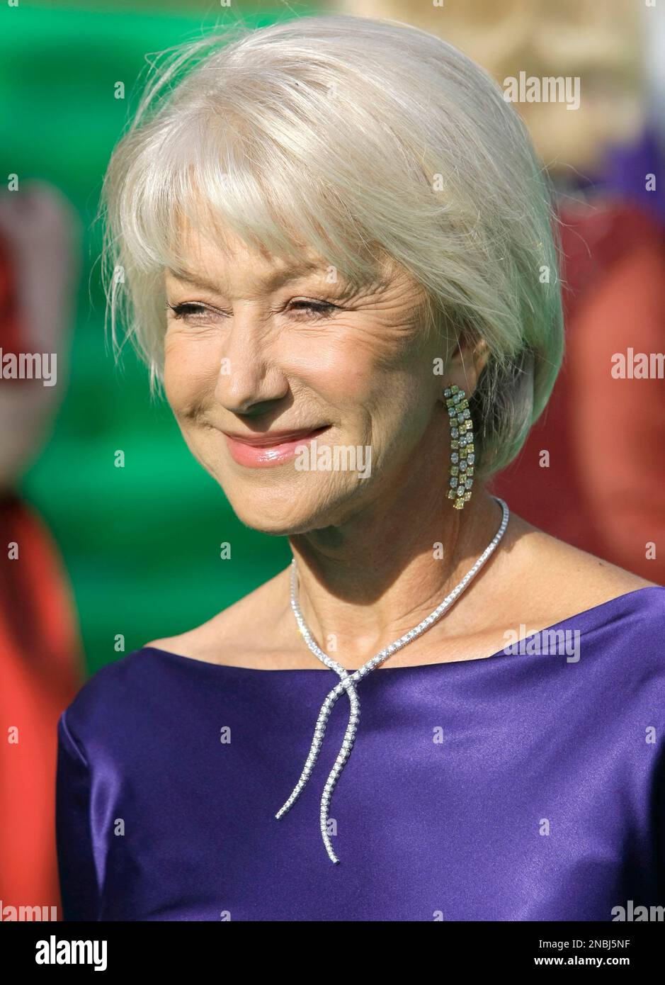 Britain's Dame Helen Mirren arrives at the closing ceremony of the ...