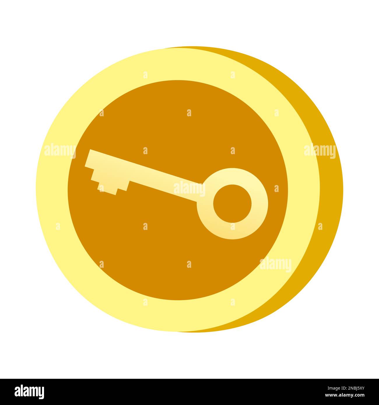 Icon Key shape. Gambling symbol, object. Vector illustration Stock ...