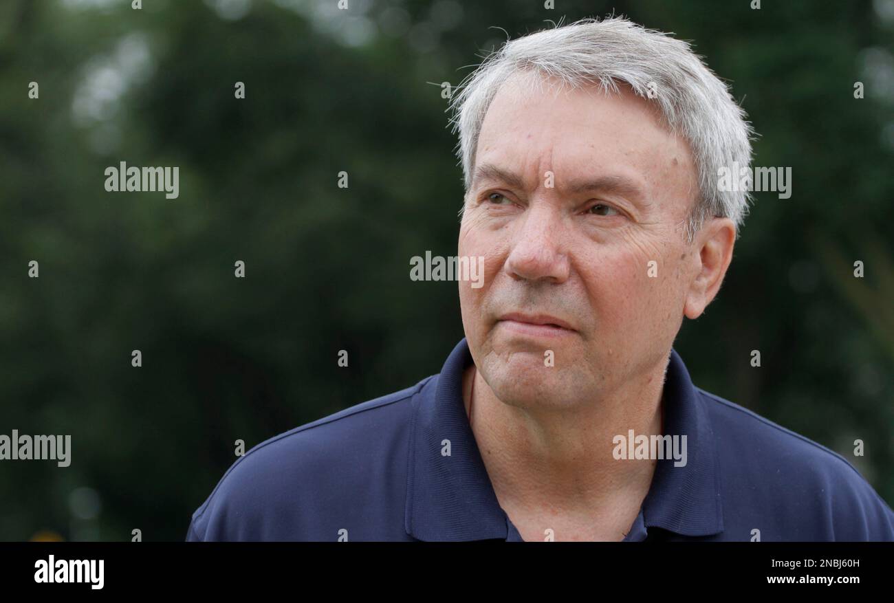 This June 10, 2011 photo shows David Kaczynski in a park near a family ...