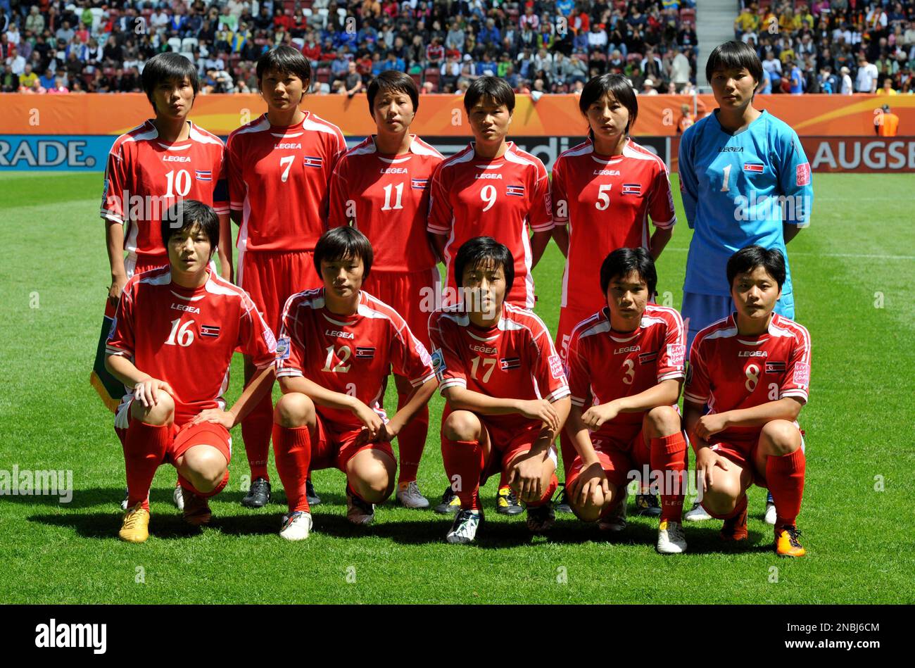 North Korea's Jo Yun Mi, Yun Hyon Hi, Ri Ye Gyong, Ra Un Sim, Song Jong ...