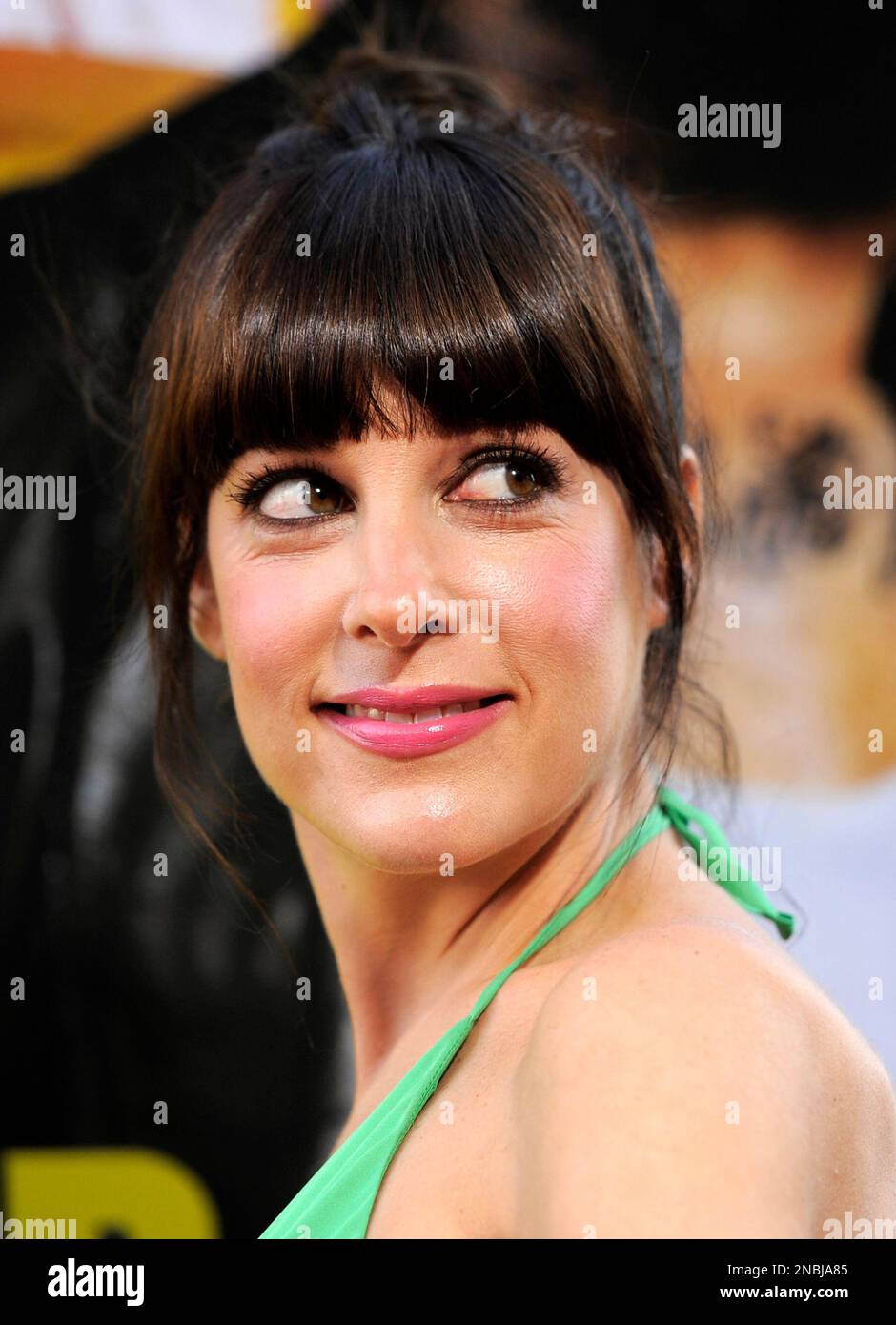 Lindsay Sloane, a cast member in "Horrible Bosses," poses at the ...