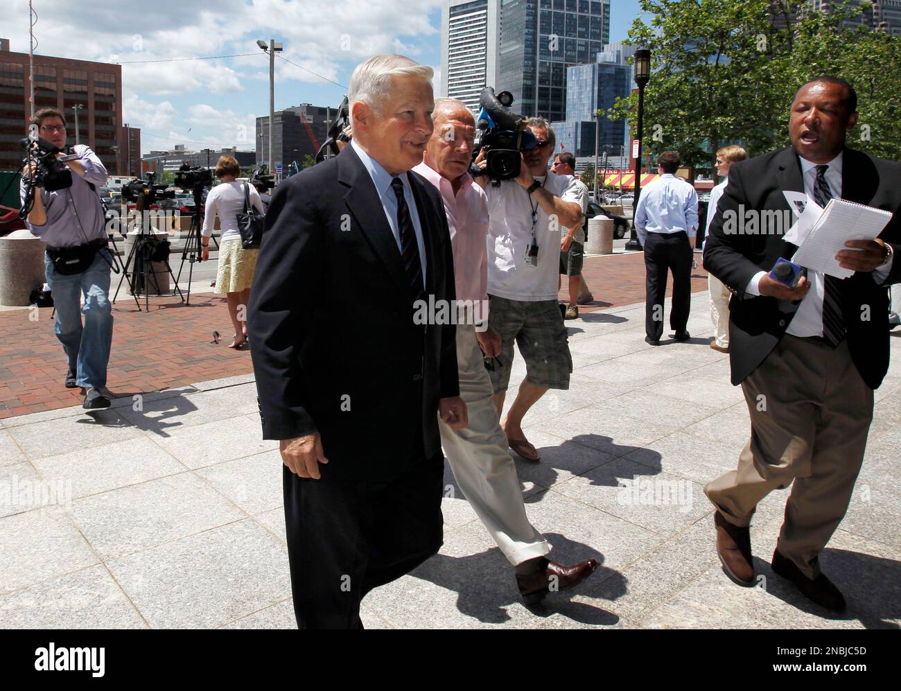 Former Massachusetts Senate President William Bulger, center, is ...