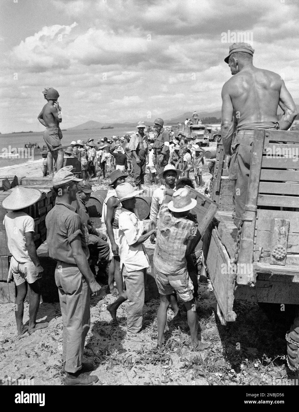 Filipinos of San Miguel, in the Subic area, of Luzon, Philippines on ...