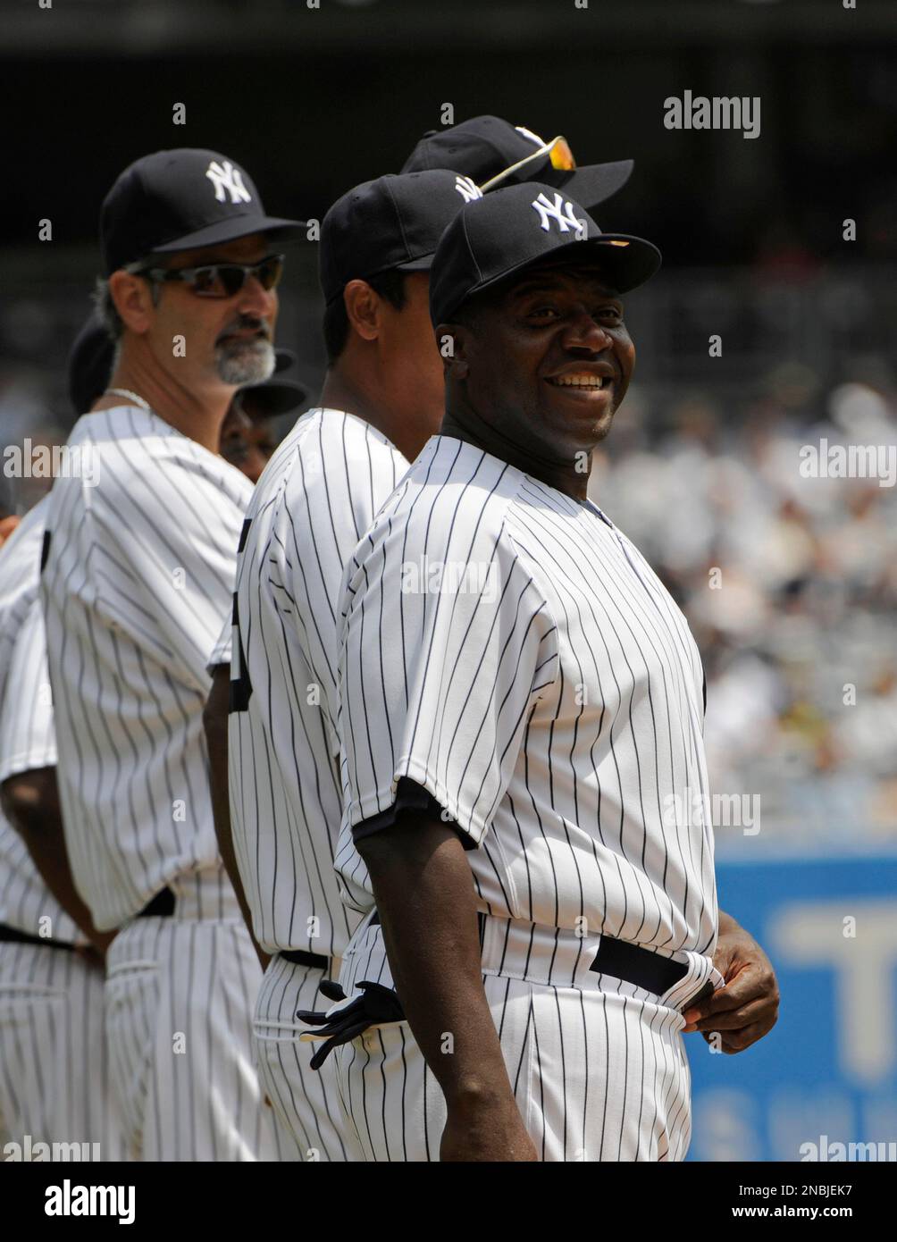Former New York Yankees third baseman Charlie Hayes looks on during Old ...