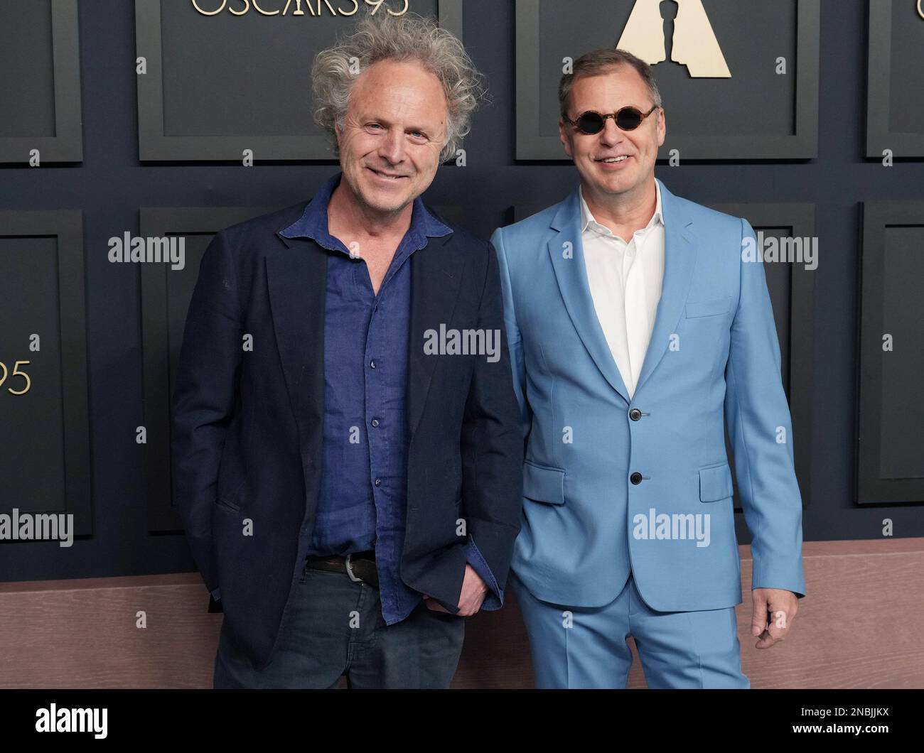 Beverly Hills, CA on Monday, February 13, 2023. (L-R) Charlie Mackesy ...