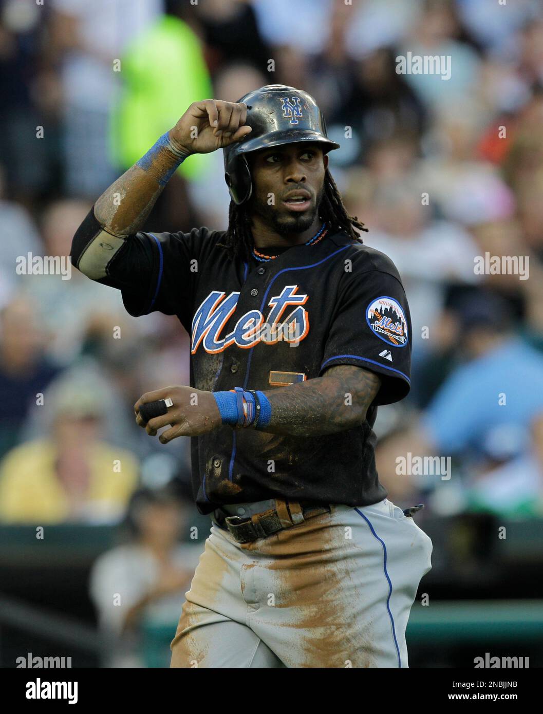 New York Mets shortstop Jose Reyes (7) is shown against the Detroit ...