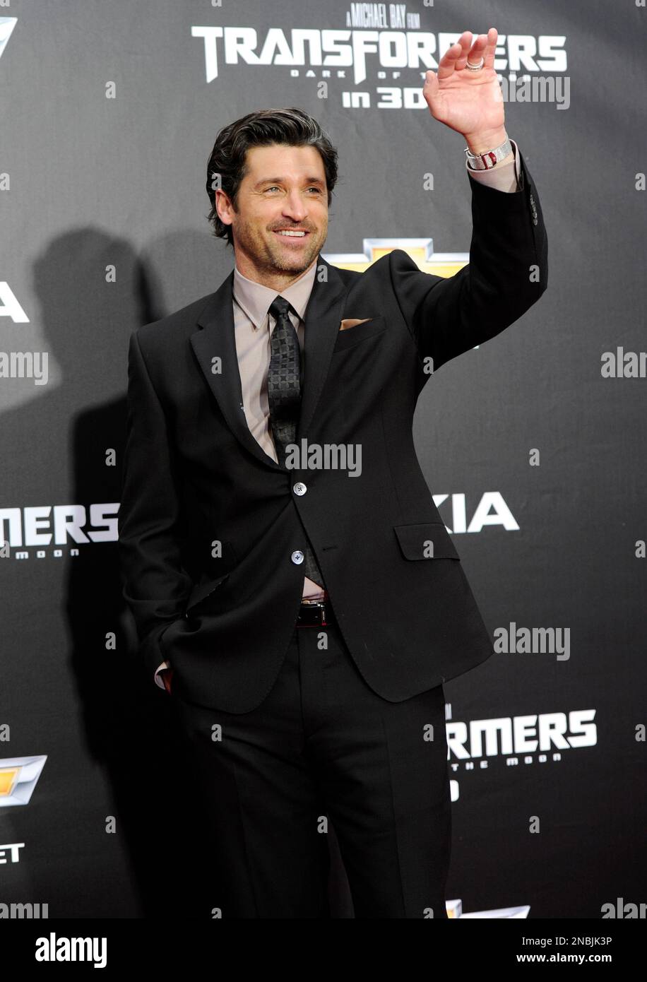 Actor Patrick Dempsey attends the 'Transformers: Dark Of The Moon ...