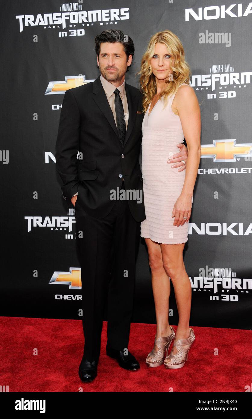 Actor Patrick Dempsey and wife Jill attend the 'Transformers: Dark Of ...
