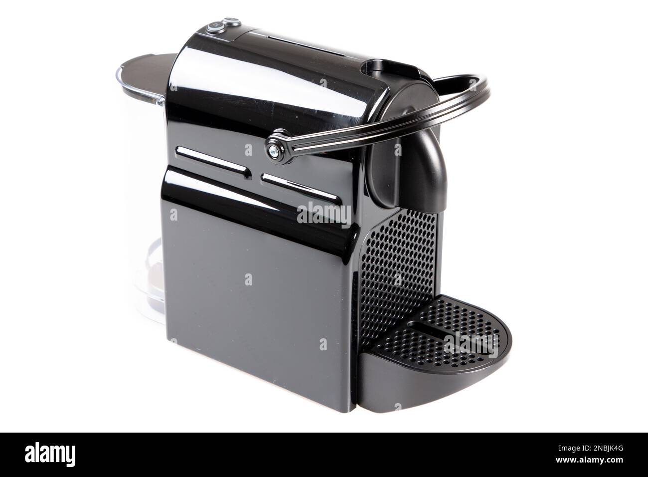 electric coffee machine isolated on white background Stock Photo - Alamy