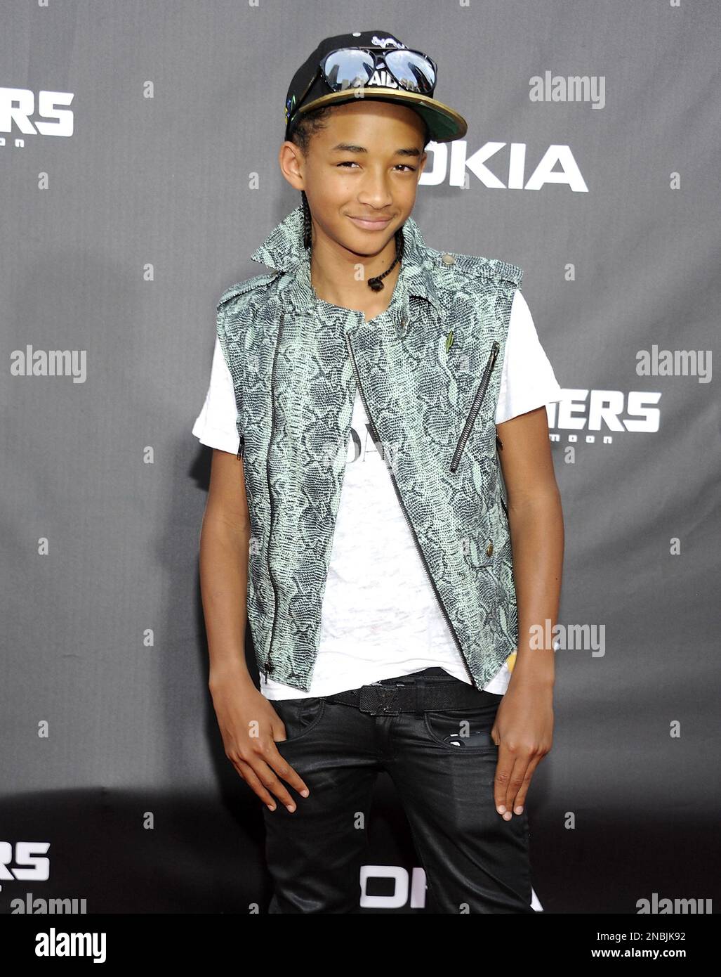 Actor Jaden Smith attends the 'Transformers: Dark Of The Moon' premiere ...