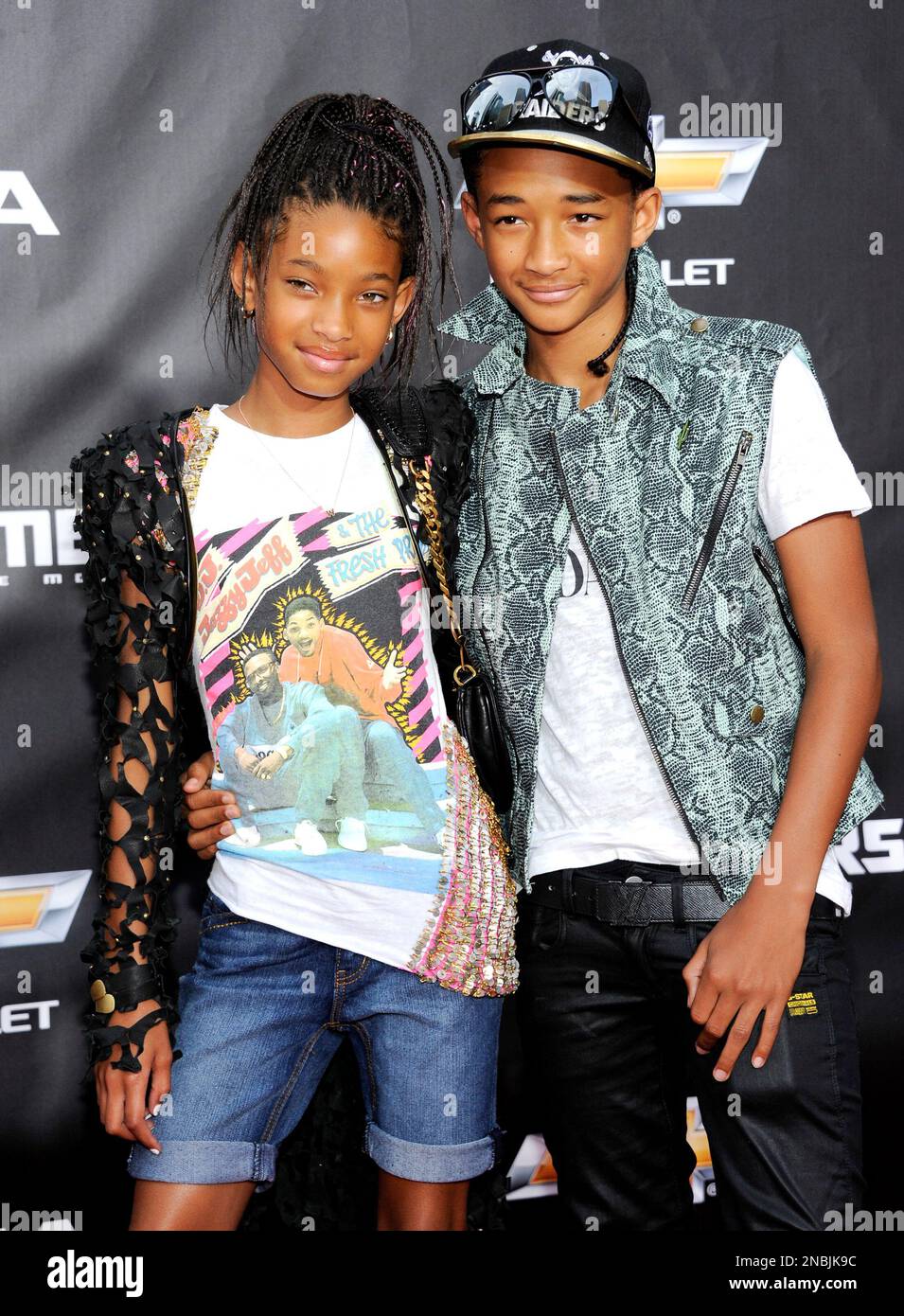 Singer Willow Smith, left, and her actor brother Jaden Smith attend the ...