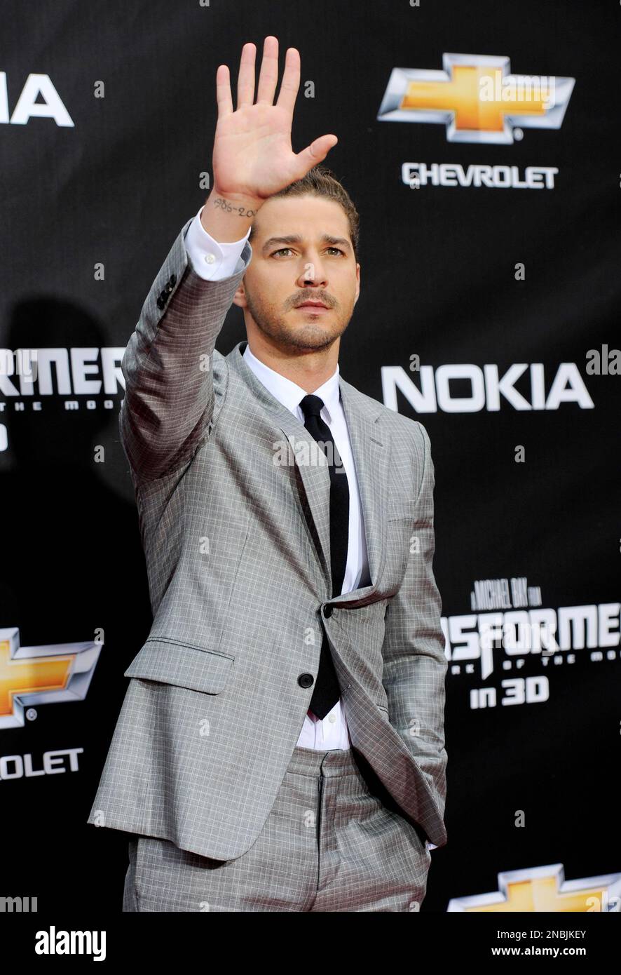Actor Shia LaBeouf attends the 'Transformers: Dark Of The Moon ...