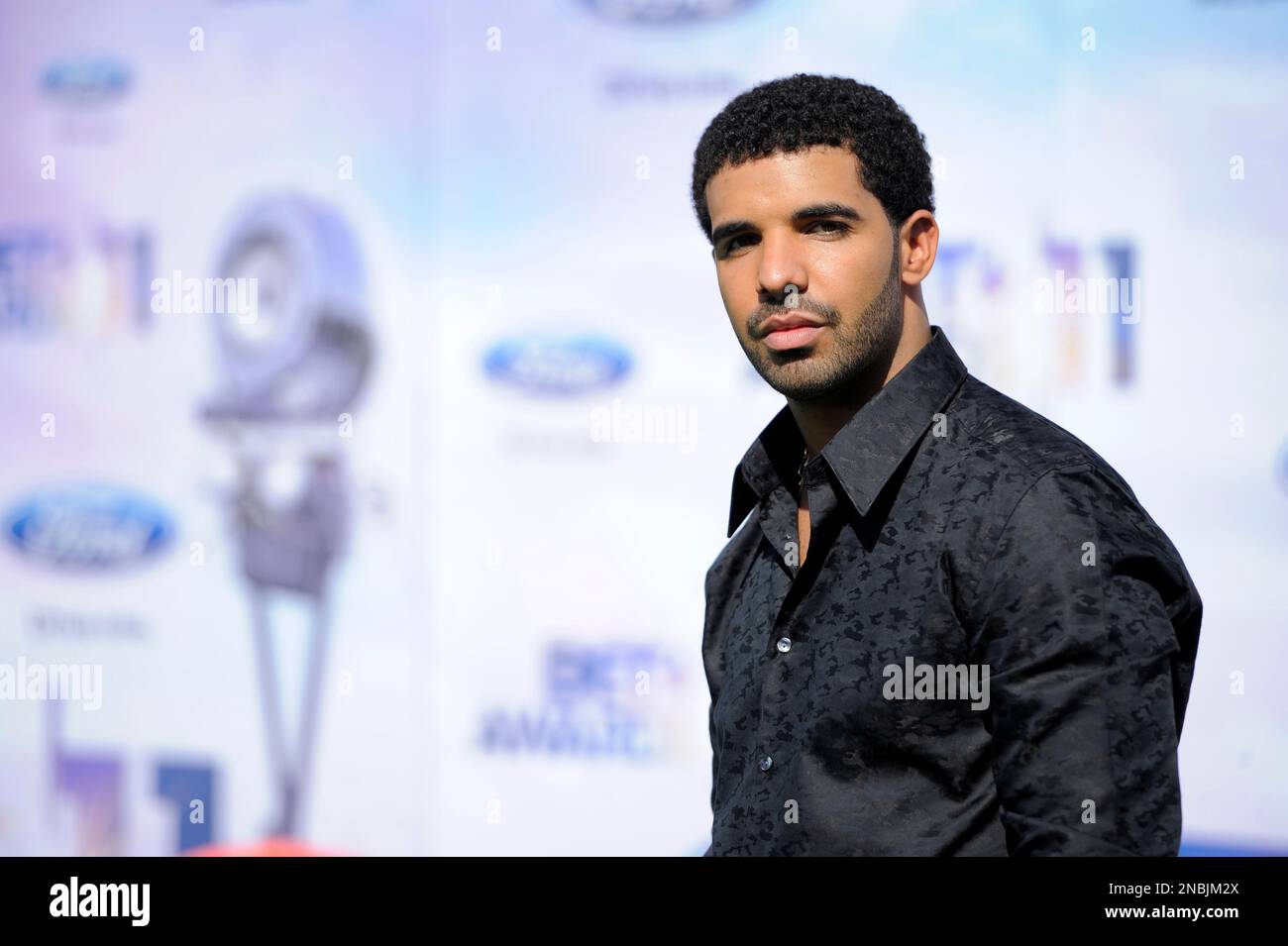 Drake arrives at the BET Awards on Sunday, June 26, 2011, in Los ...