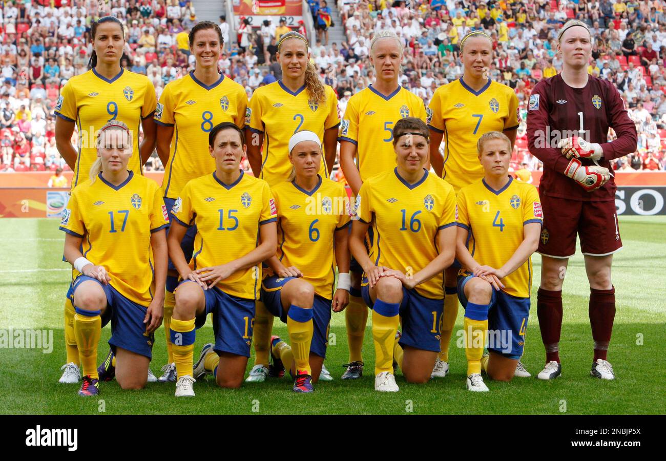 Sweden's Jessica Landstrom, Lotta Schelin , Charlotte Rohlin, Caroline ...