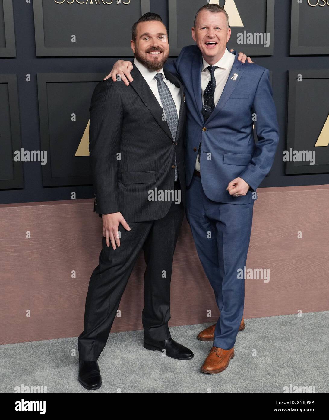 (L-R) Joel Crawford and Mark Swift arrives at the 95th Annual Oscars ...