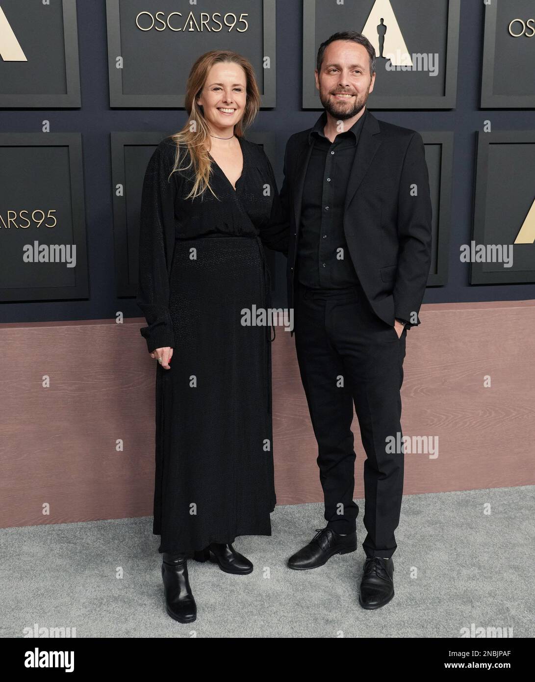 Los Angeles, USA. 13th Feb, 2023. (L-R) Monica Hellström and Simon ...