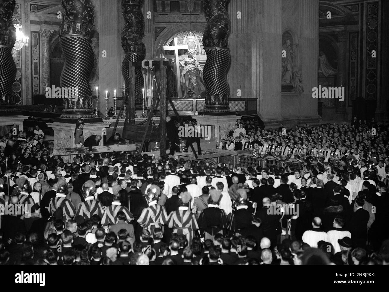 The scene of the internment, with sombre ritual and Impressive ceremony ...