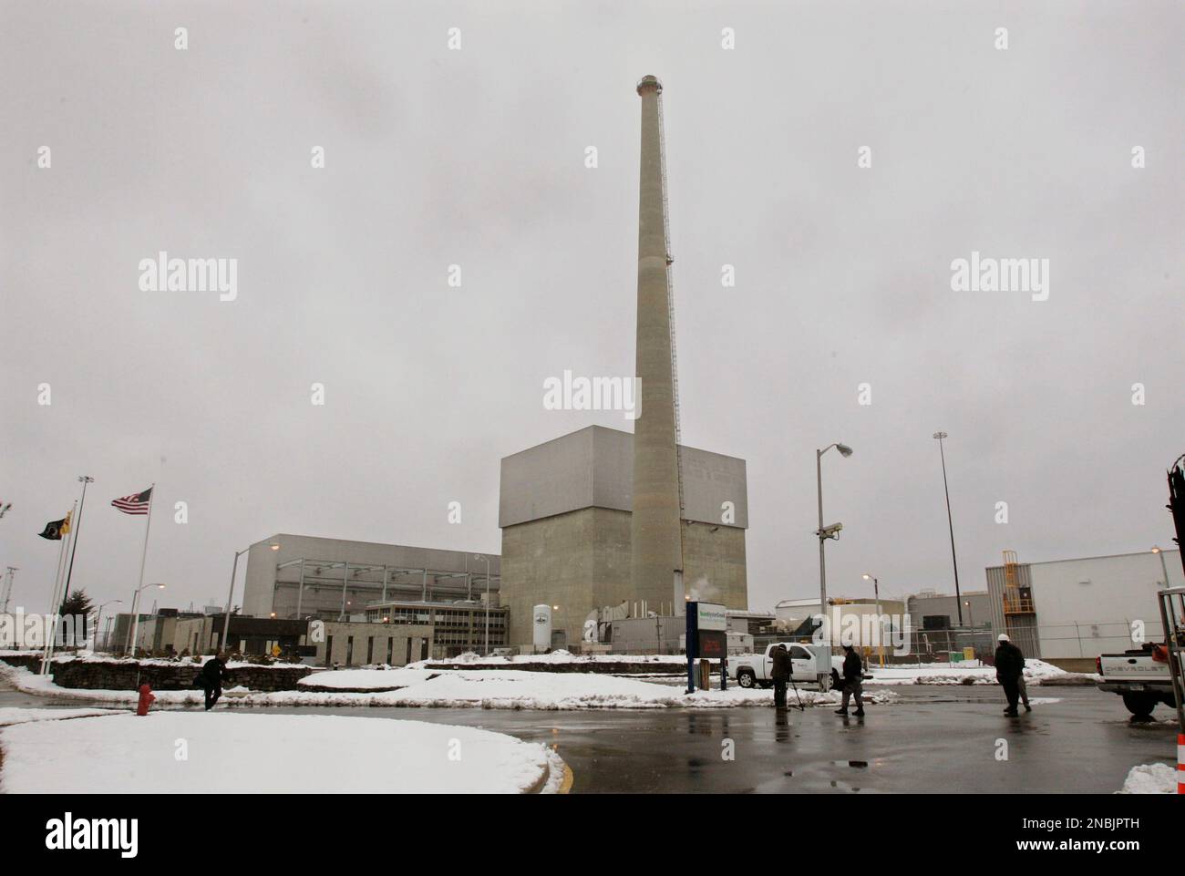 This Thursday, Feb. 25, 2010 picture shows the large square building ...