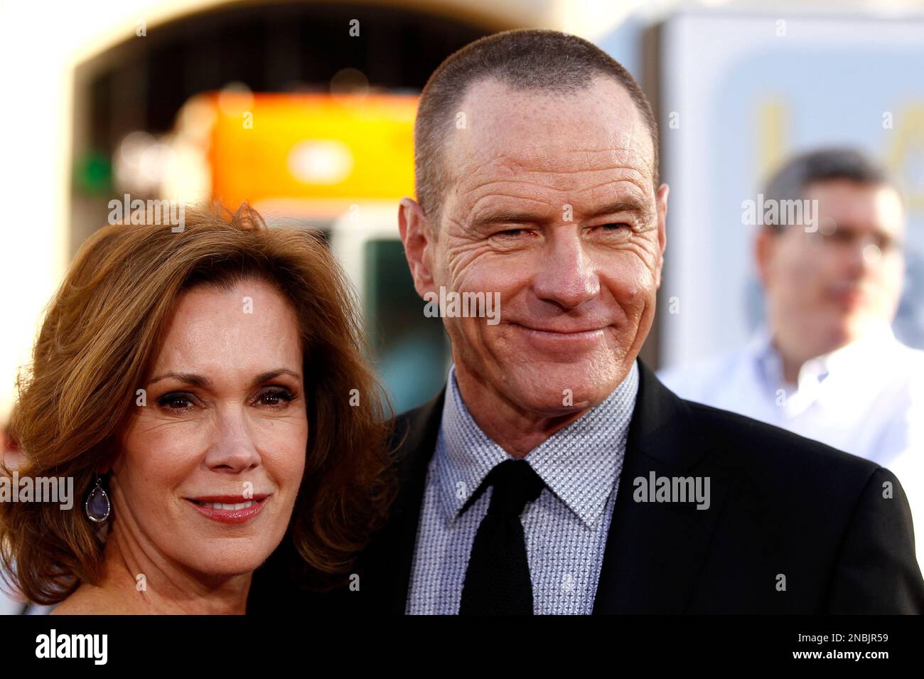 Cast member Bryan Cranston, right, and Robin Dearden arrive at the ...