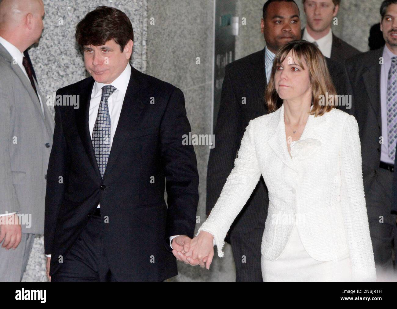 Former Illinois Gov. Rod Blagojevich leaves the Federal Courthouse ...