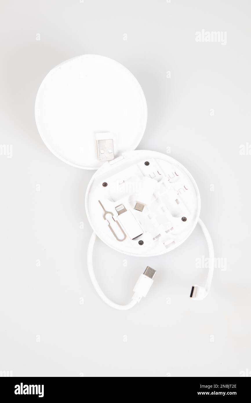 Mobile device cables different types connectors curved electronic ...