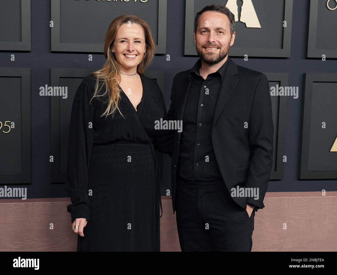 Los Angeles, USA. 13th Feb, 2023. (L-R) Monica Hellström and Simon ...